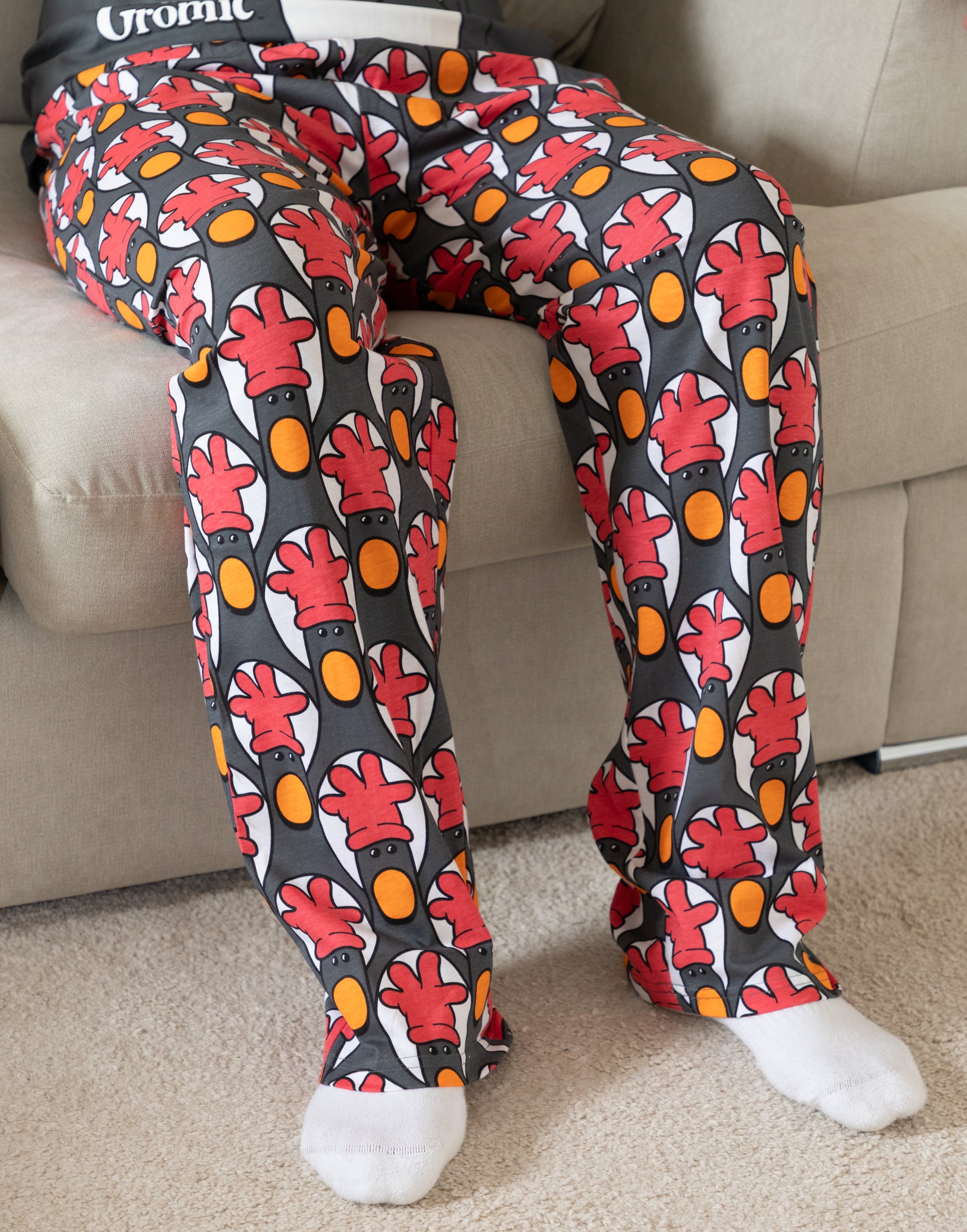 Wallace And Gromit Feathers Mens Short Sleeve Long Leg Pyjamas ...