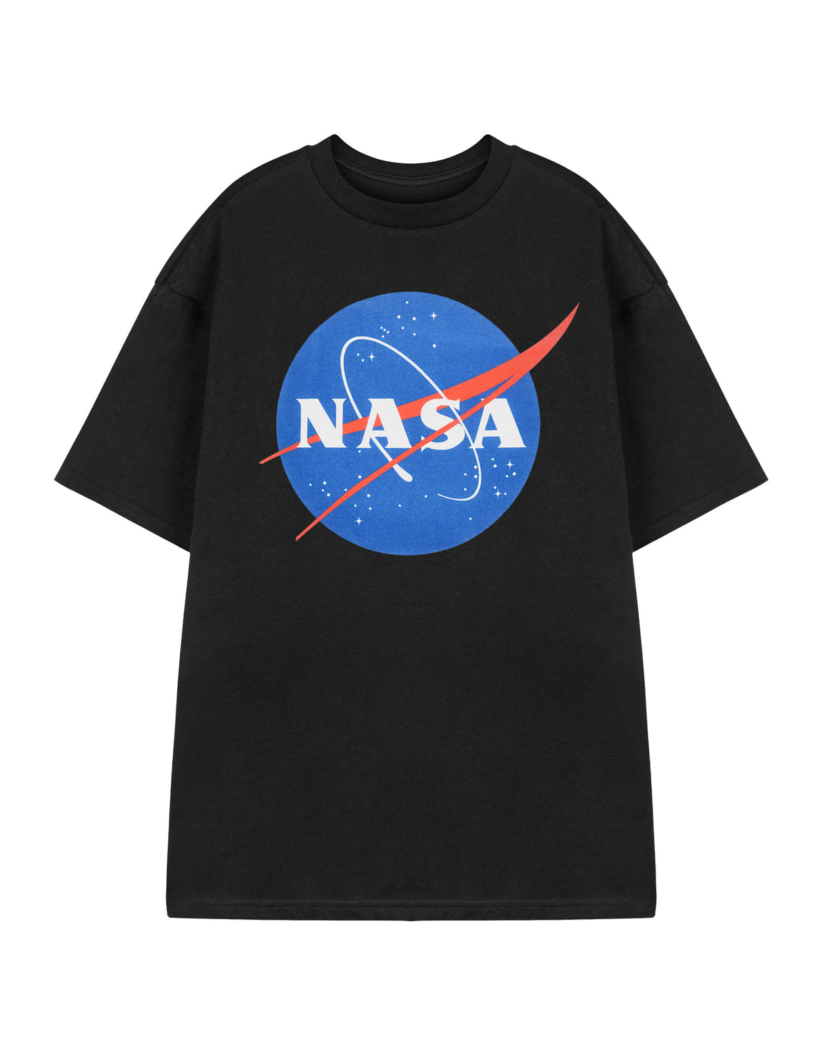 NASA Classic Logo Unisex Black Short Sleeved T-Shirt — Vanilla Underground