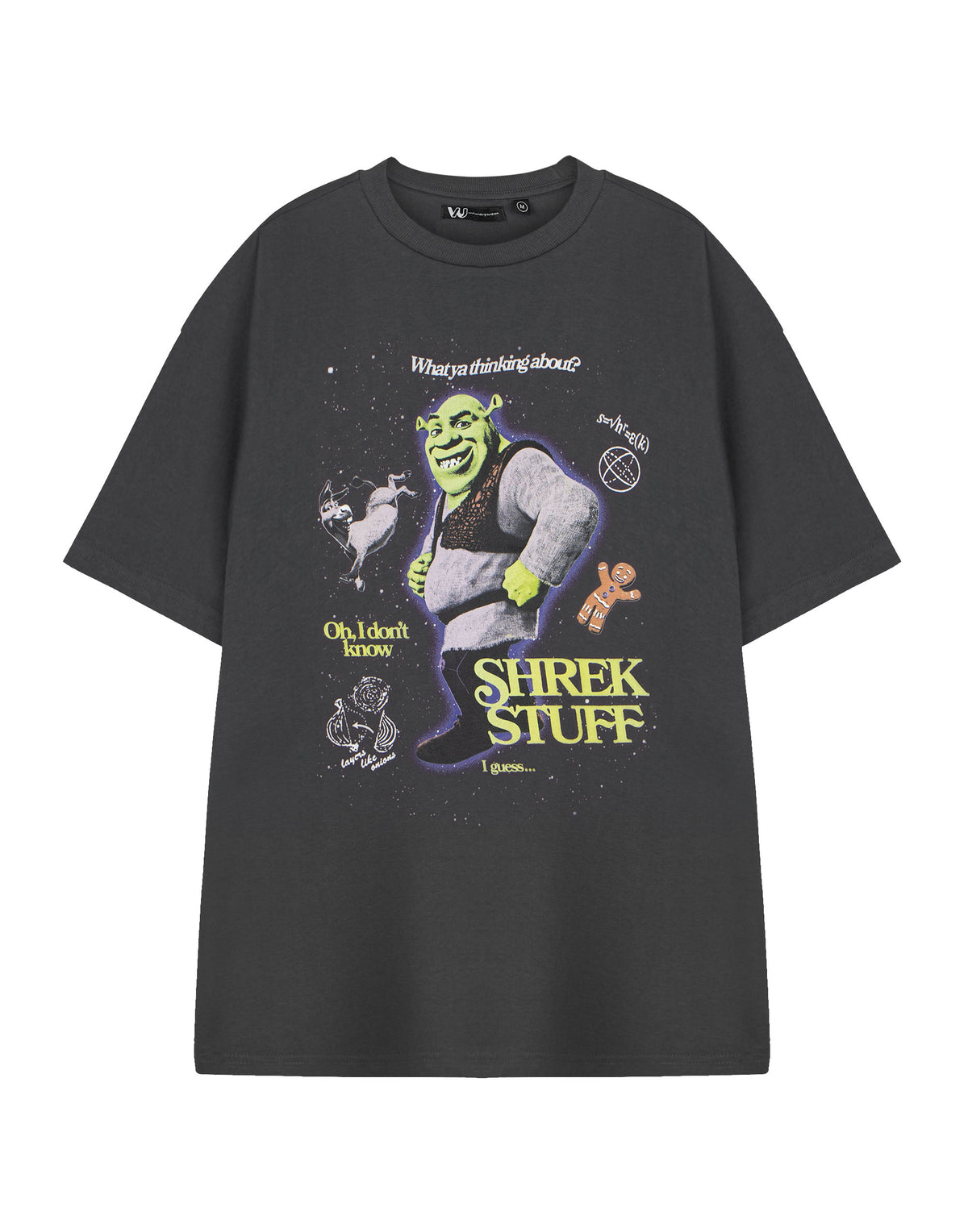 Shrek Stuff Unisex Grey Short Sleeved T-Shirt — Vanilla Underground