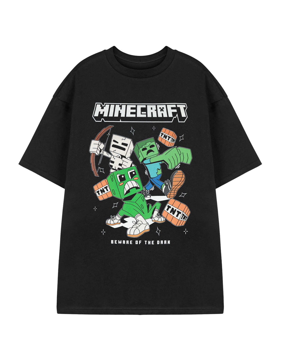 Minecraft TNT Mens Black Short Sleeved T-Shirt — Vanilla Underground