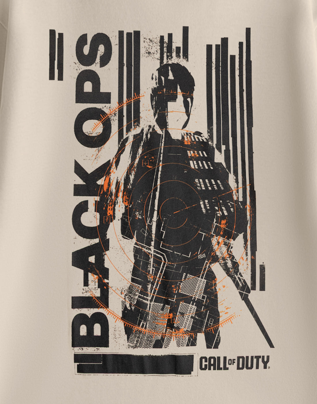 Call of Duty Black Ops Target Mens Beige Short Sleeved T-Shirt ...