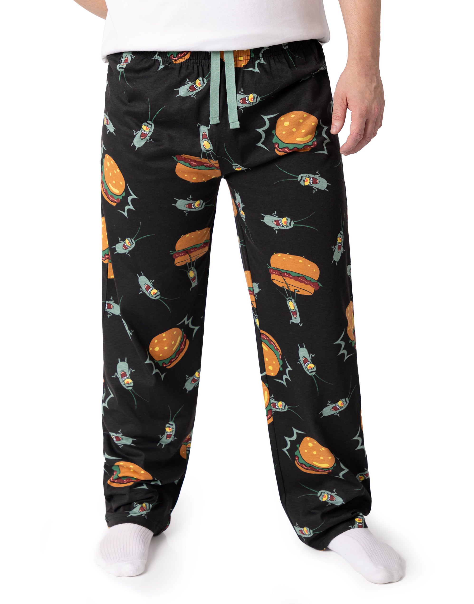 SpongeBob SquarePants Plankton Mens Multicoloured Lounge Pants ...