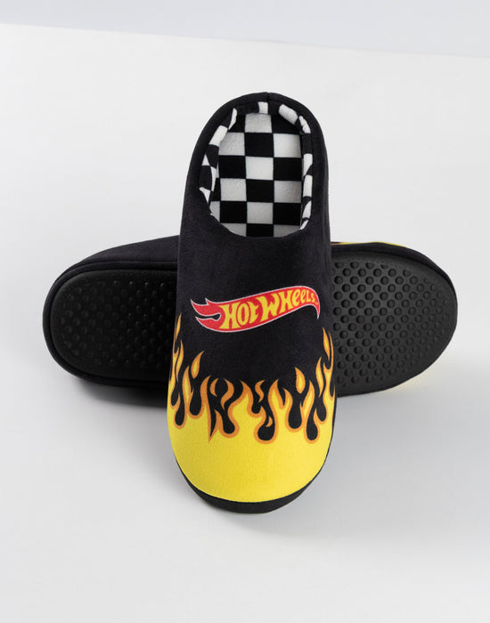 Hot Wheels Mens Black Mule Slippers — Vanilla Underground