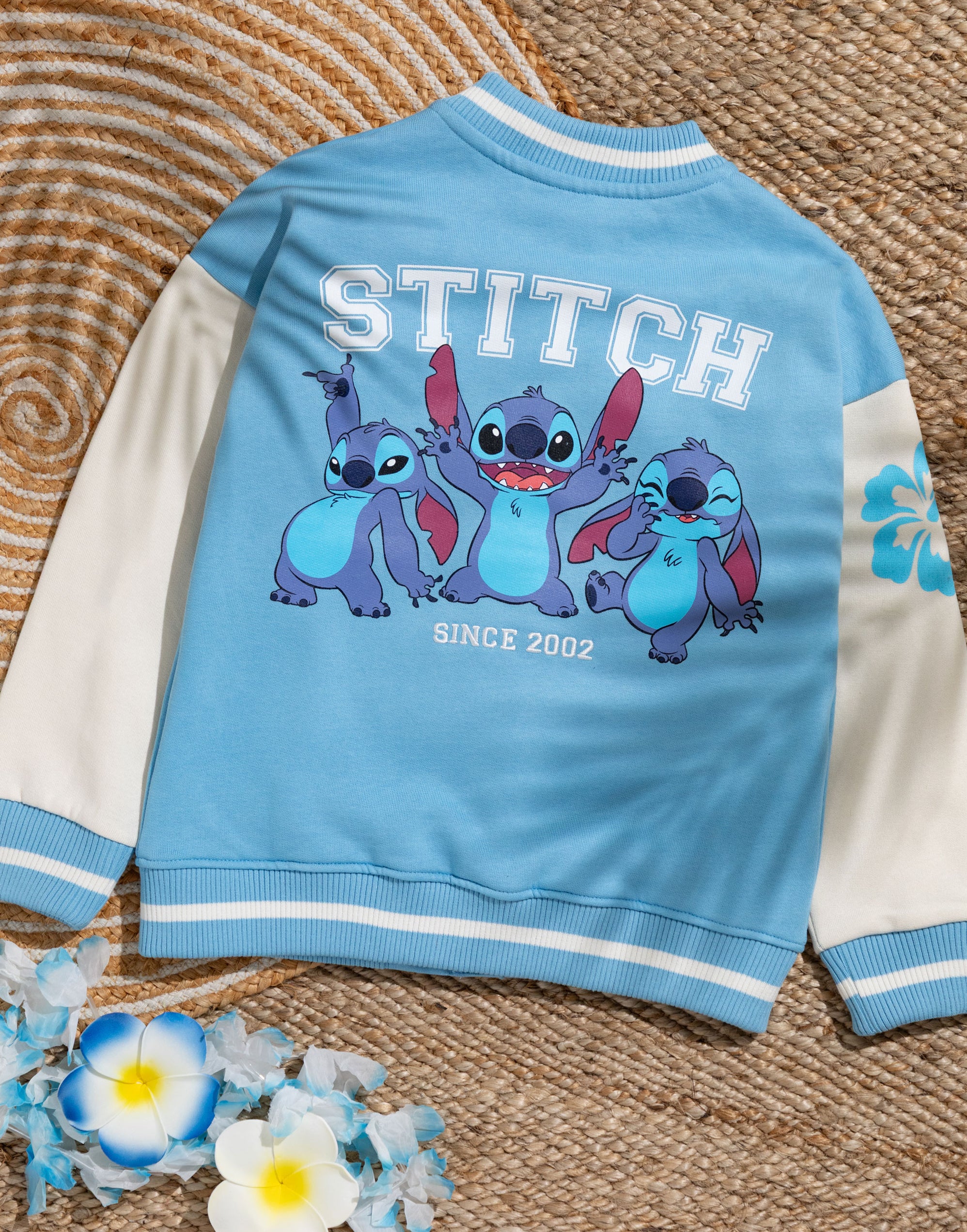 Disney Lilo & Stitch Girls Blue Varsity Jacket — Vanilla Underground