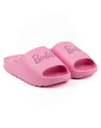 Barbie Womens Pink Summer Sliders Shoes — Vanilla Underground