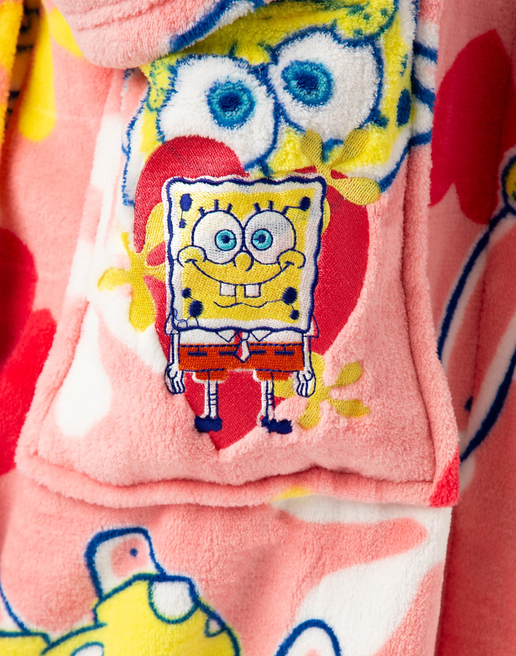 SpongeBob SquarePants Women's Pink Hooded Bathrobe — Vanilla Underground