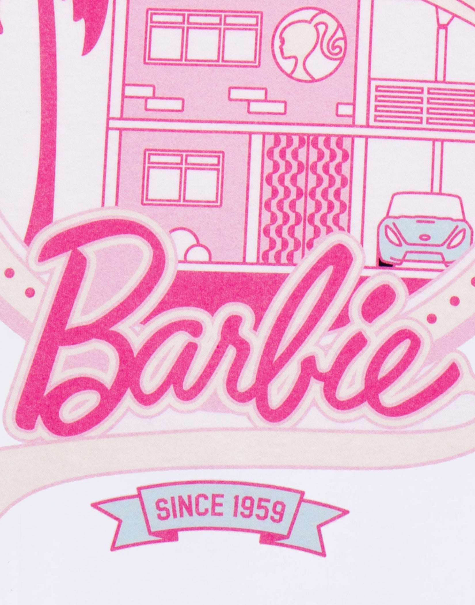 Barbie Womens White Malibu Off Campus Logo Short Sleeved T-Shirt ...