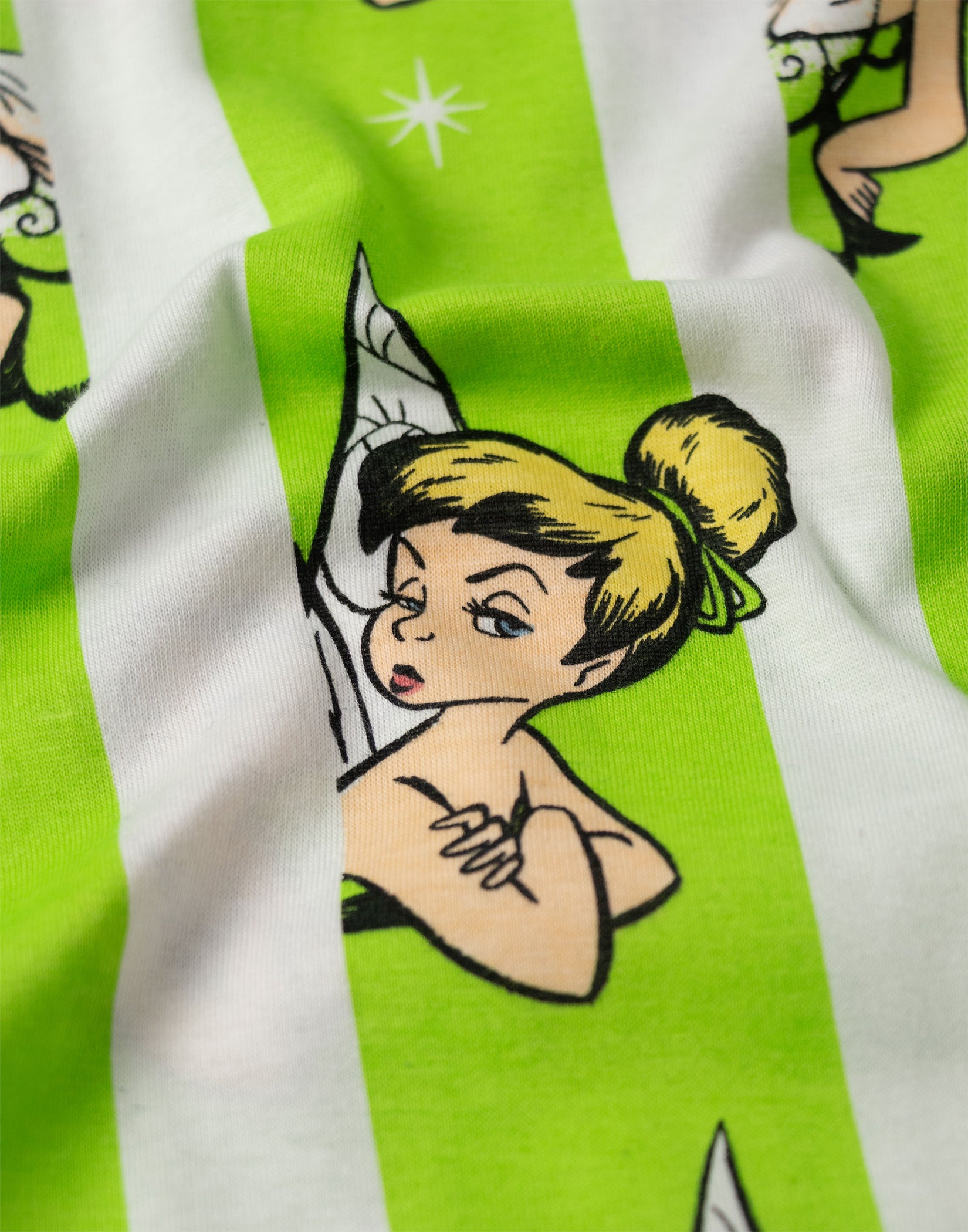 Disney Tinkerbell Womens White Short Sleeve Long Leg Pyjama Set ...