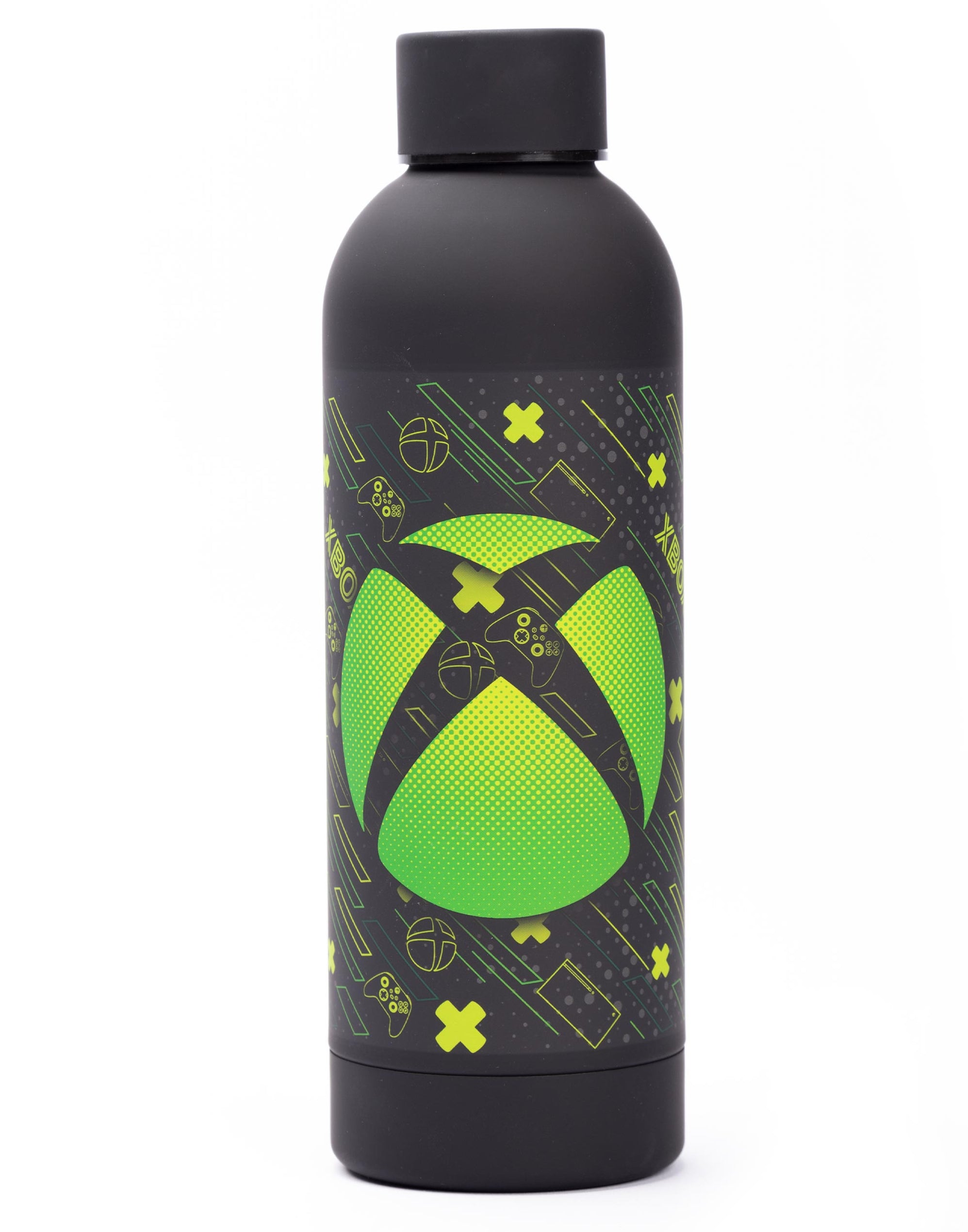Xbox Logo Mens Black Stainless Steel Bottle — Vanilla Underground