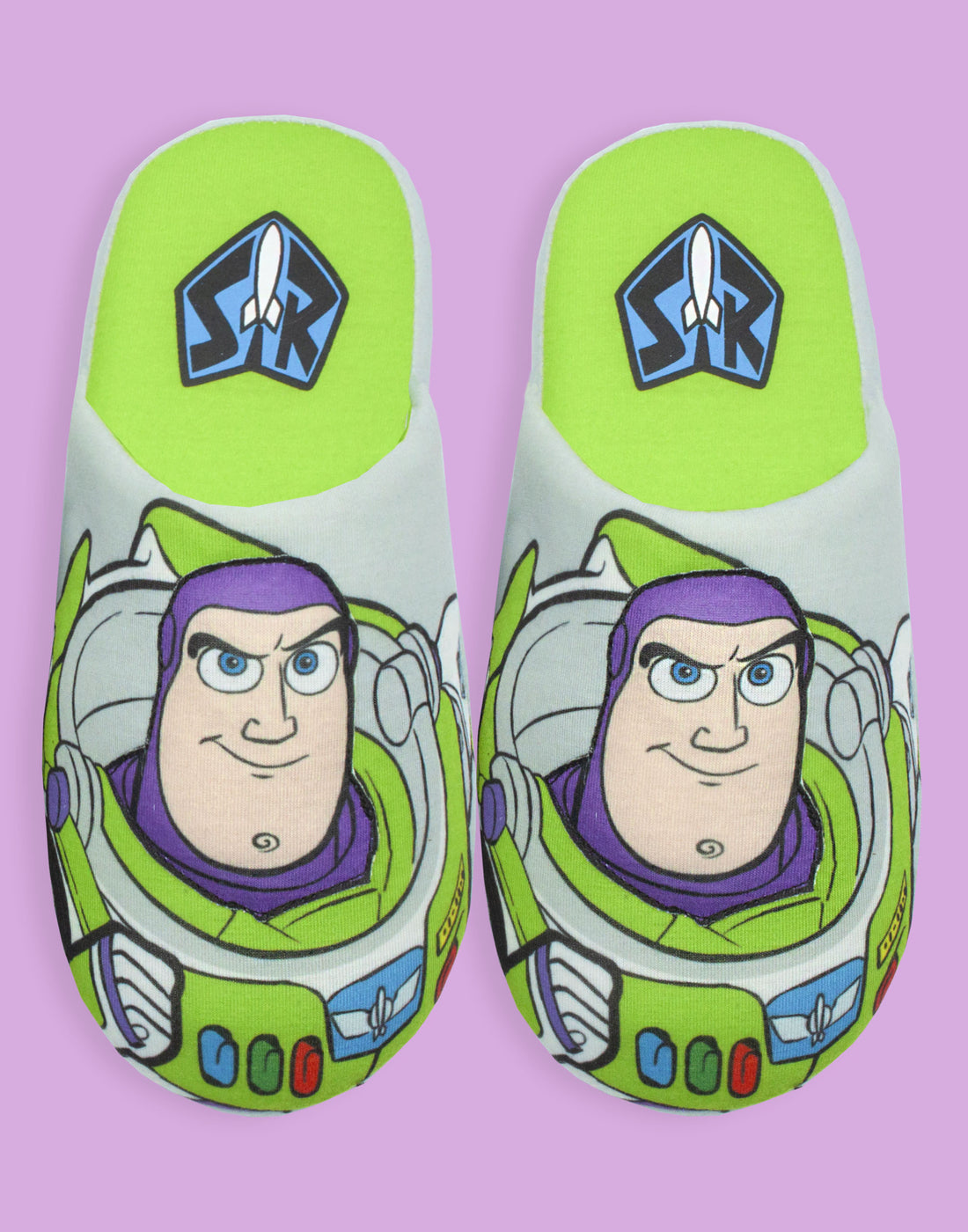 Disney Buzz Lightyear Boys Green Mule Slippers — Vanilla Underground