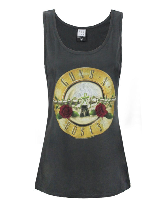 Amplified Clothing Guns N Roses Womens Grey Vest — Vanilla Underground