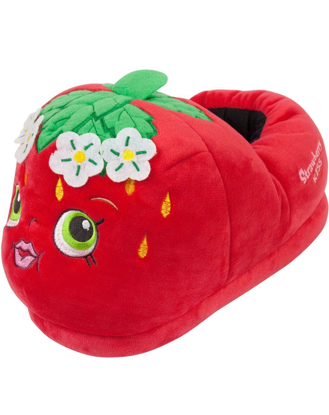 Novelty Strawberry Character 3D Slip-on Women's Slippers — Vanilla ...