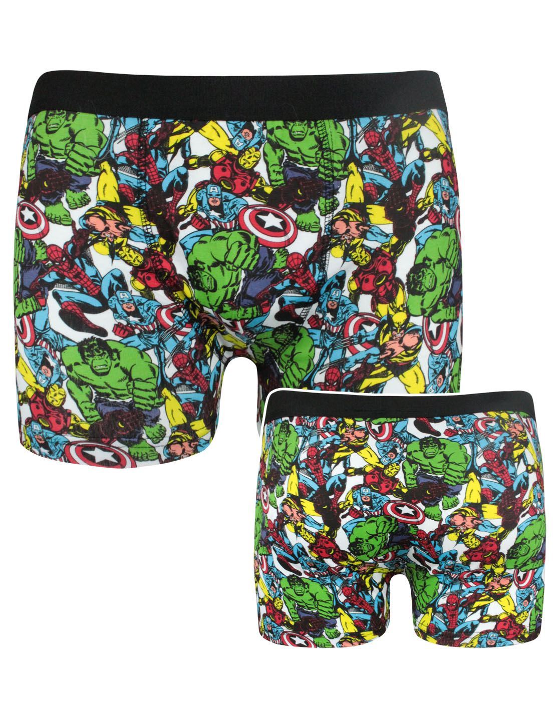 Marvel Heroes Men's Boxer Shorts — Vanilla Underground