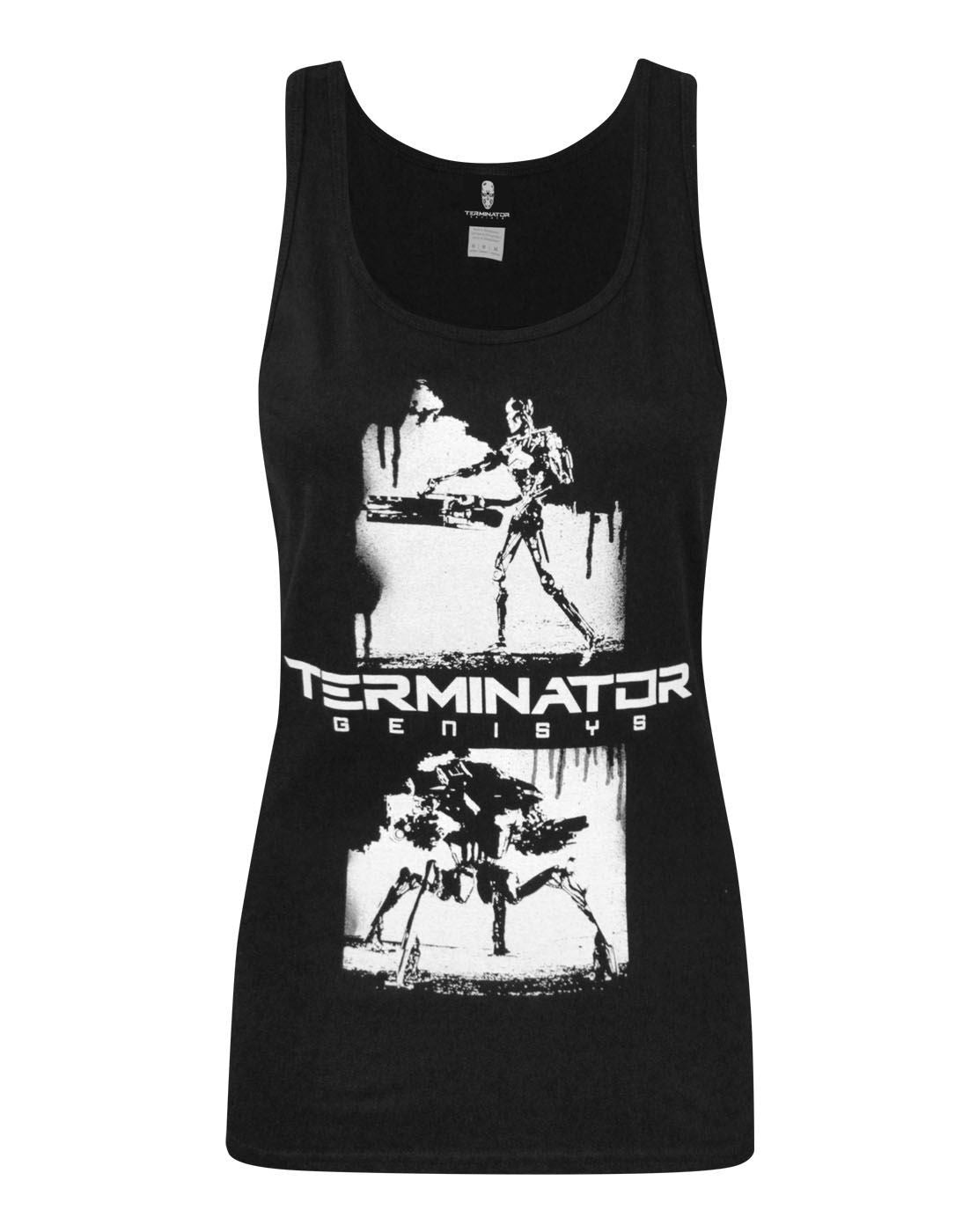 Terminator Genisys Graffiti Women's Vest — Vanilla Underground