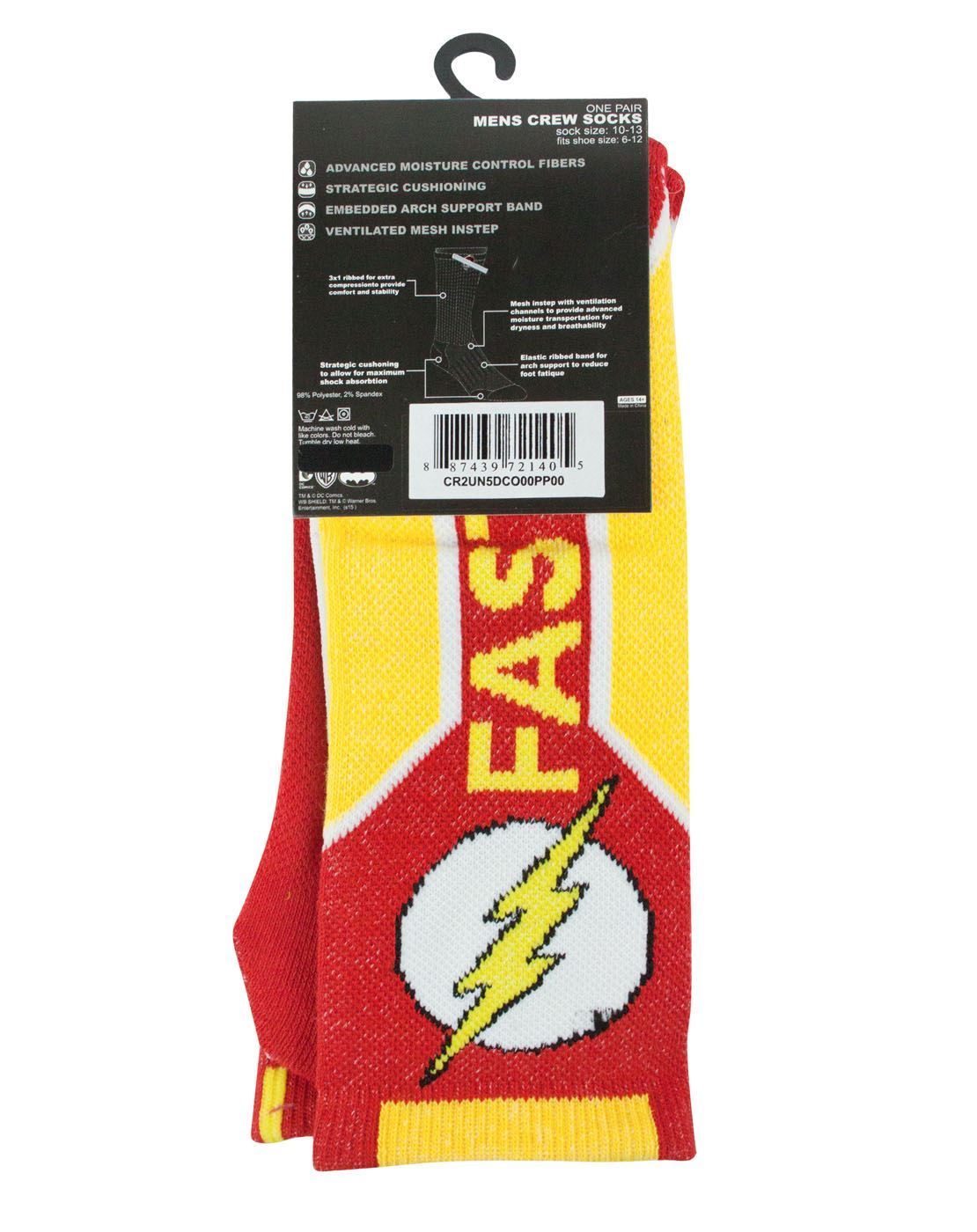 DC Comics The Flash Faster Socks — Vanilla Underground