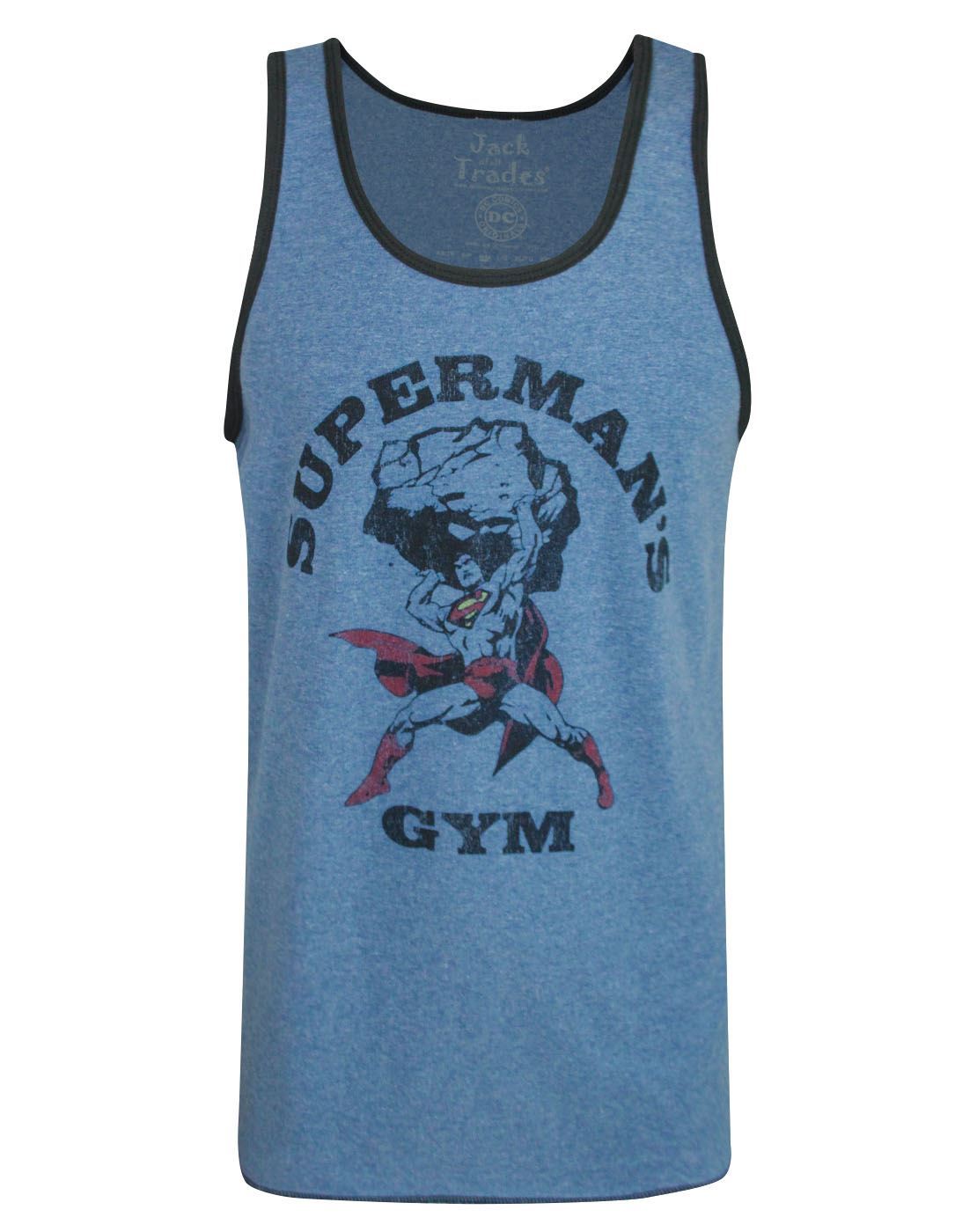 Jack Of All Trades Superman Gym Men's Vest — Vanilla Underground