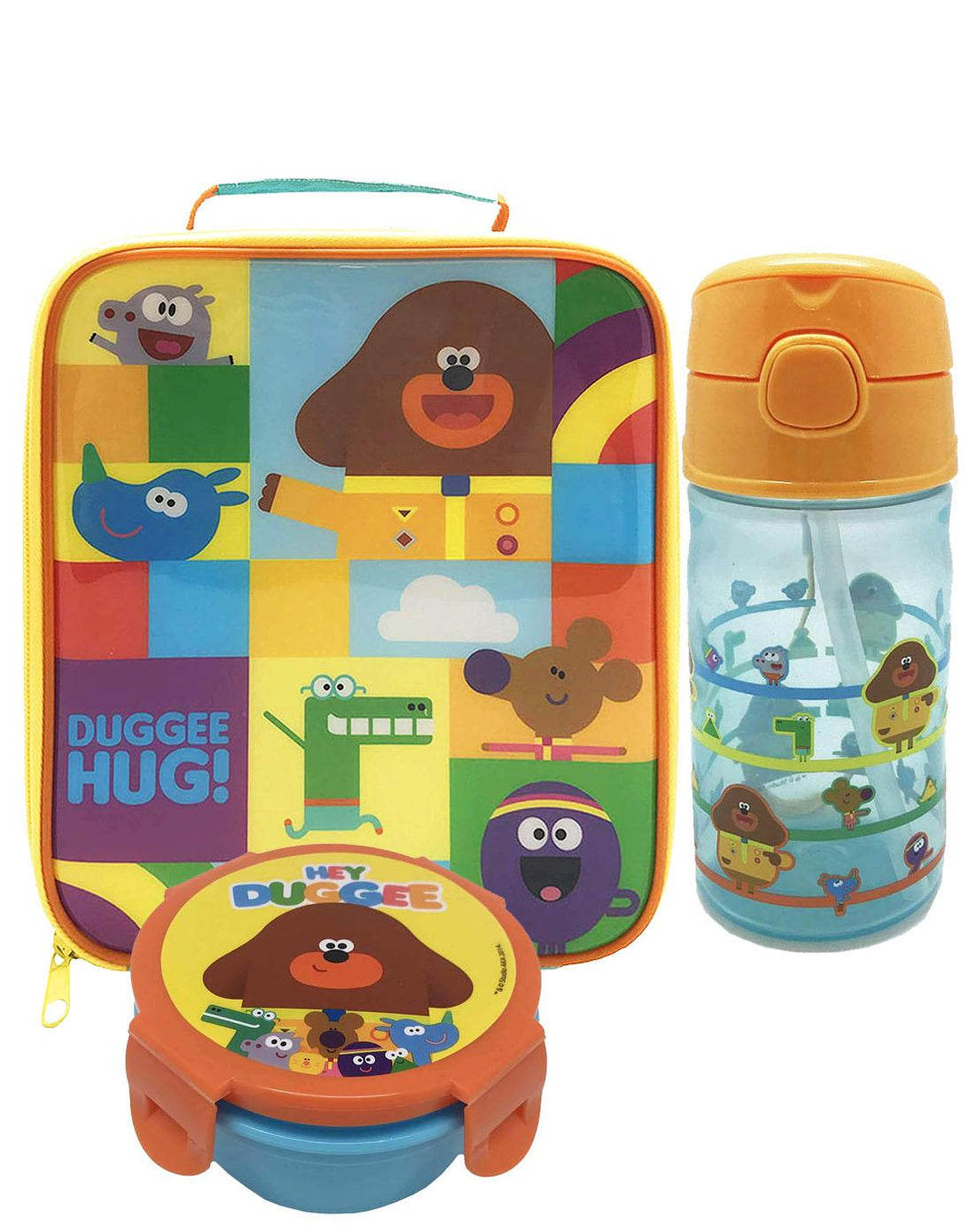 Hey Duggee The Squirrel Club Characters Lunch Bag, Drinks Bottle and S ...