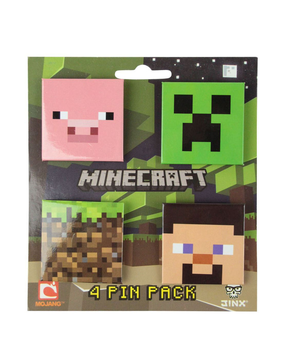 Minecraft Pin Badge Pack — Vanilla Underground