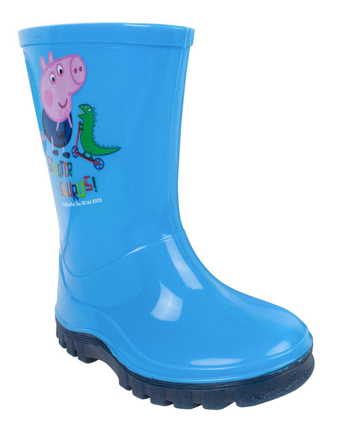 Peppa Pig George Scooter-Saurus Boy's Wellies — Vanilla Underground