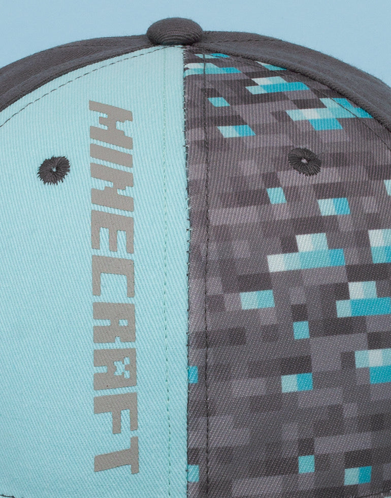 Minecraft Diamond Hat Boys/Youth Snapback Cap — Vanilla Underground