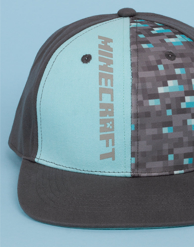 Minecraft Diamond Hat Boys/Youth Snapback Cap — Vanilla Underground