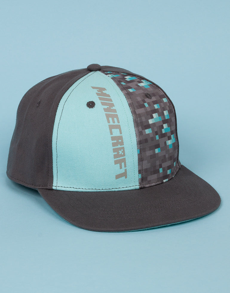 Minecraft Diamond Hat Boys/Youth Snapback Cap — Vanilla Underground