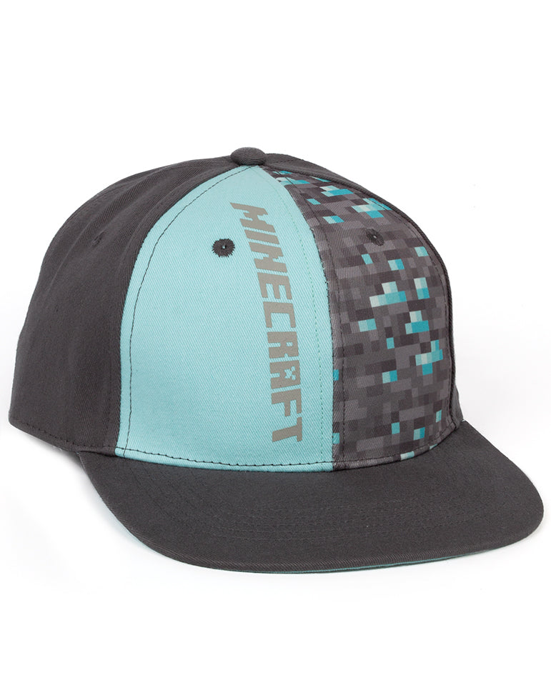 Minecraft Diamond Hat Boys/Youth Snapback Cap — Vanilla Underground