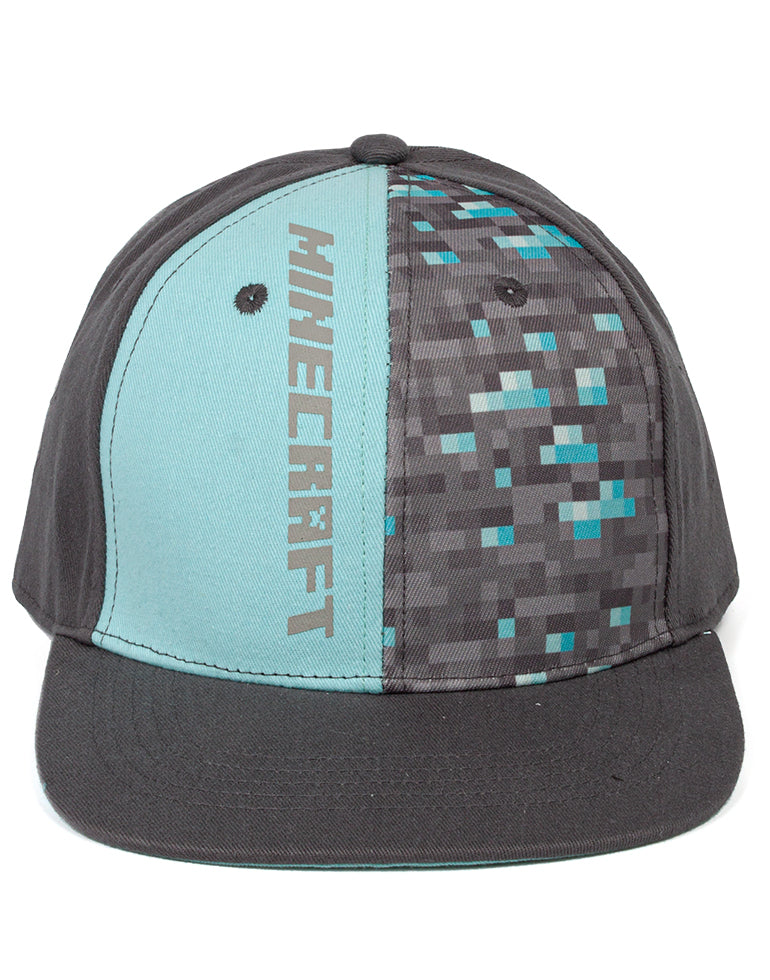 Minecraft Diamond Hat Boys/Youth Snapback Cap — Vanilla Underground