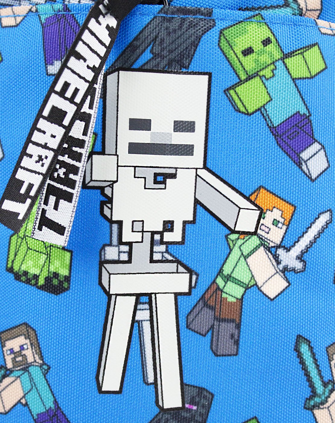 Minecraft Characters All Over Print Kids Blue Backpack — Vanilla ...