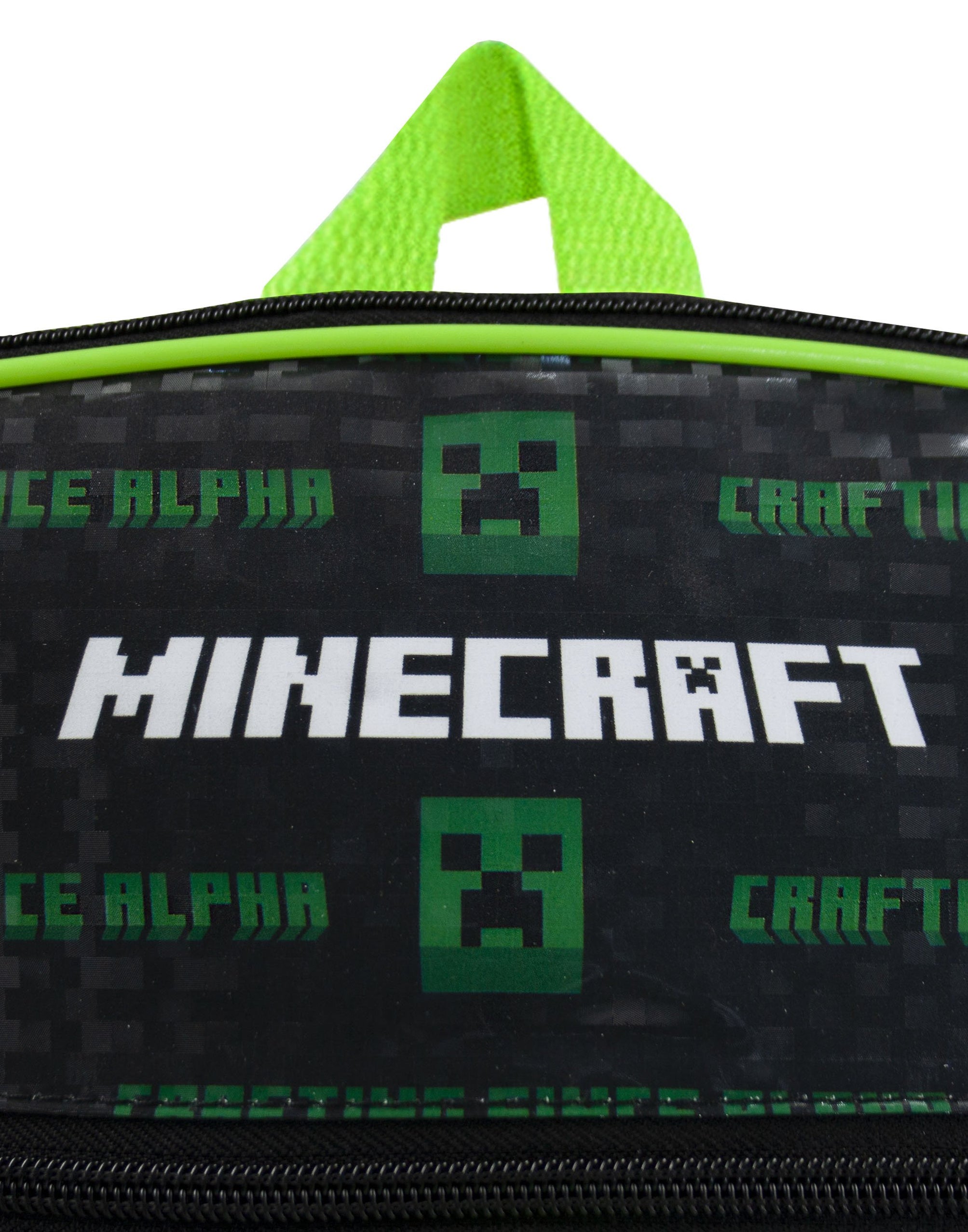 Minecraft Creeper 5 Piece Backpack Set Lunch Box Water Bottle Ice Pack ...