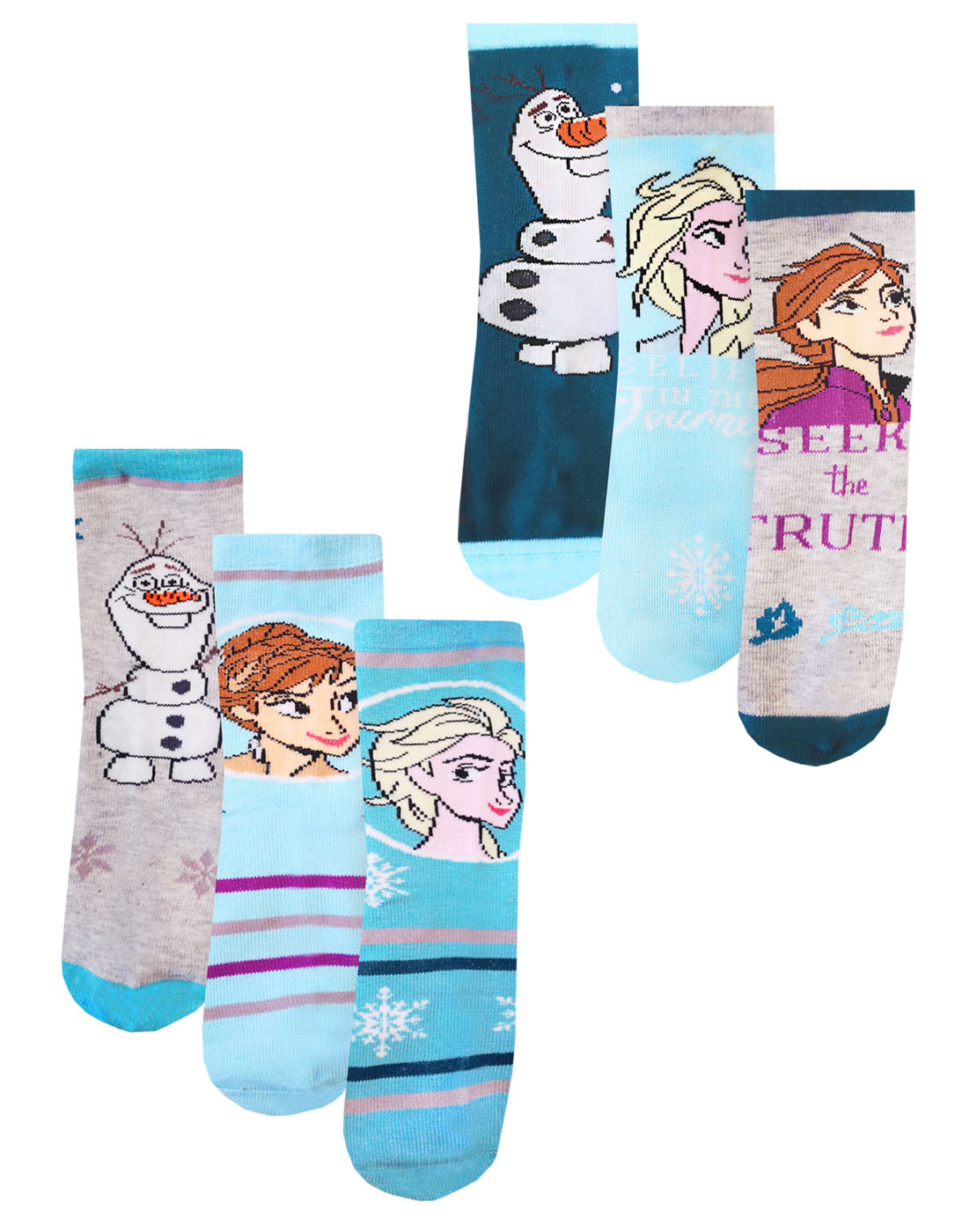 Disney Frozen 2 Assorted 6 Pack Girls Elsa, Anna & Olaf Official Chara ...