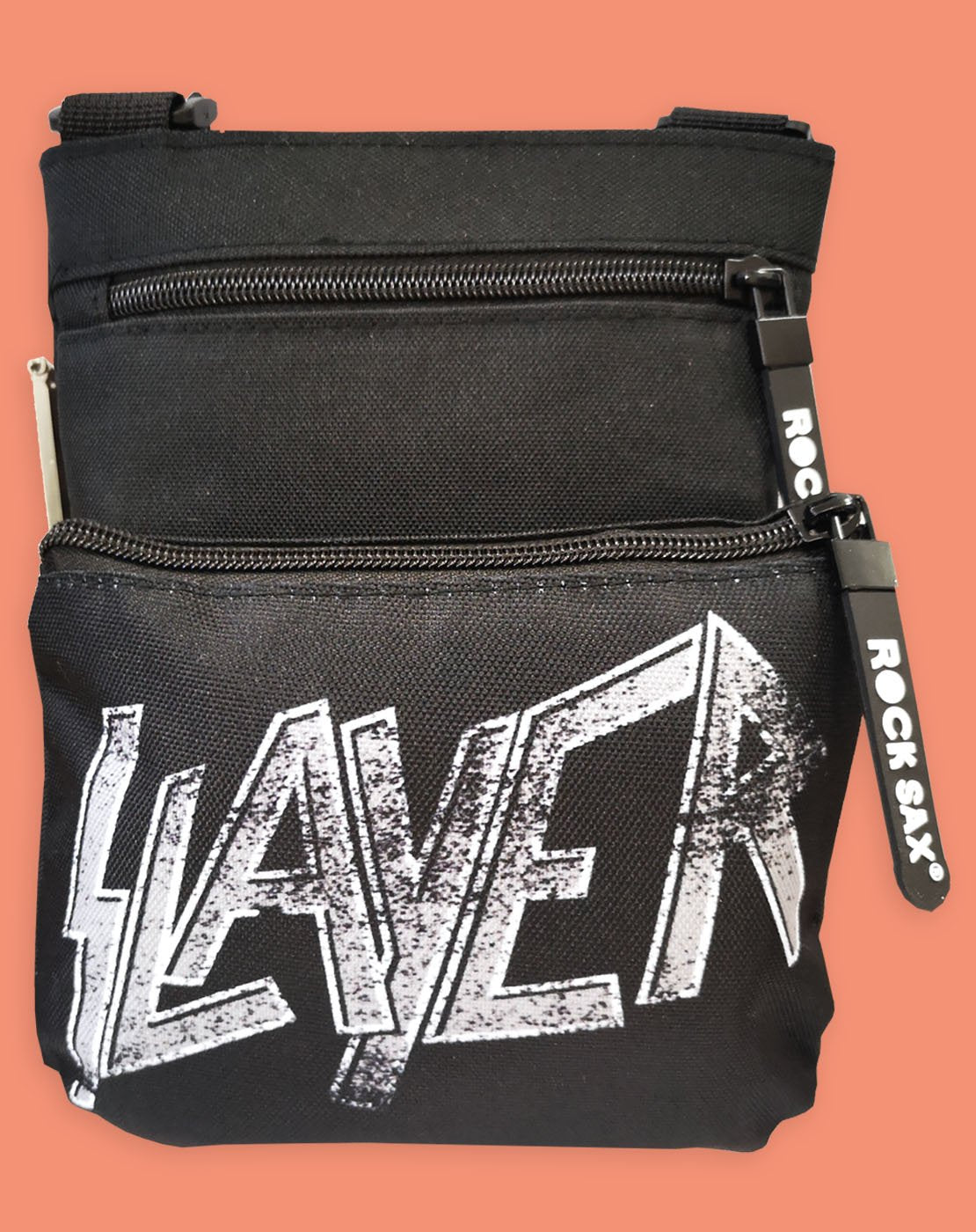 Rock Sax Slayer Distorted Logo Cross Body Bag Official Band Merch ...