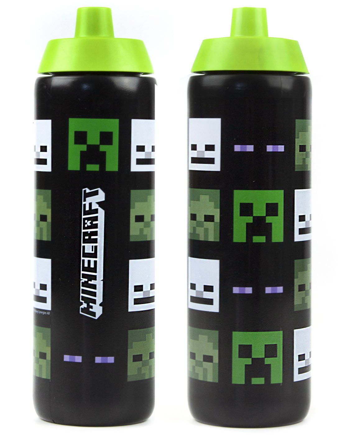 Minecraft Drinks Bottle Zombie Creeper And Skeleton 724ml - Black ...