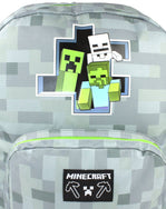 Minecraft Creeper Zombie Skeleton Breakthrough Backpack - Grey ...