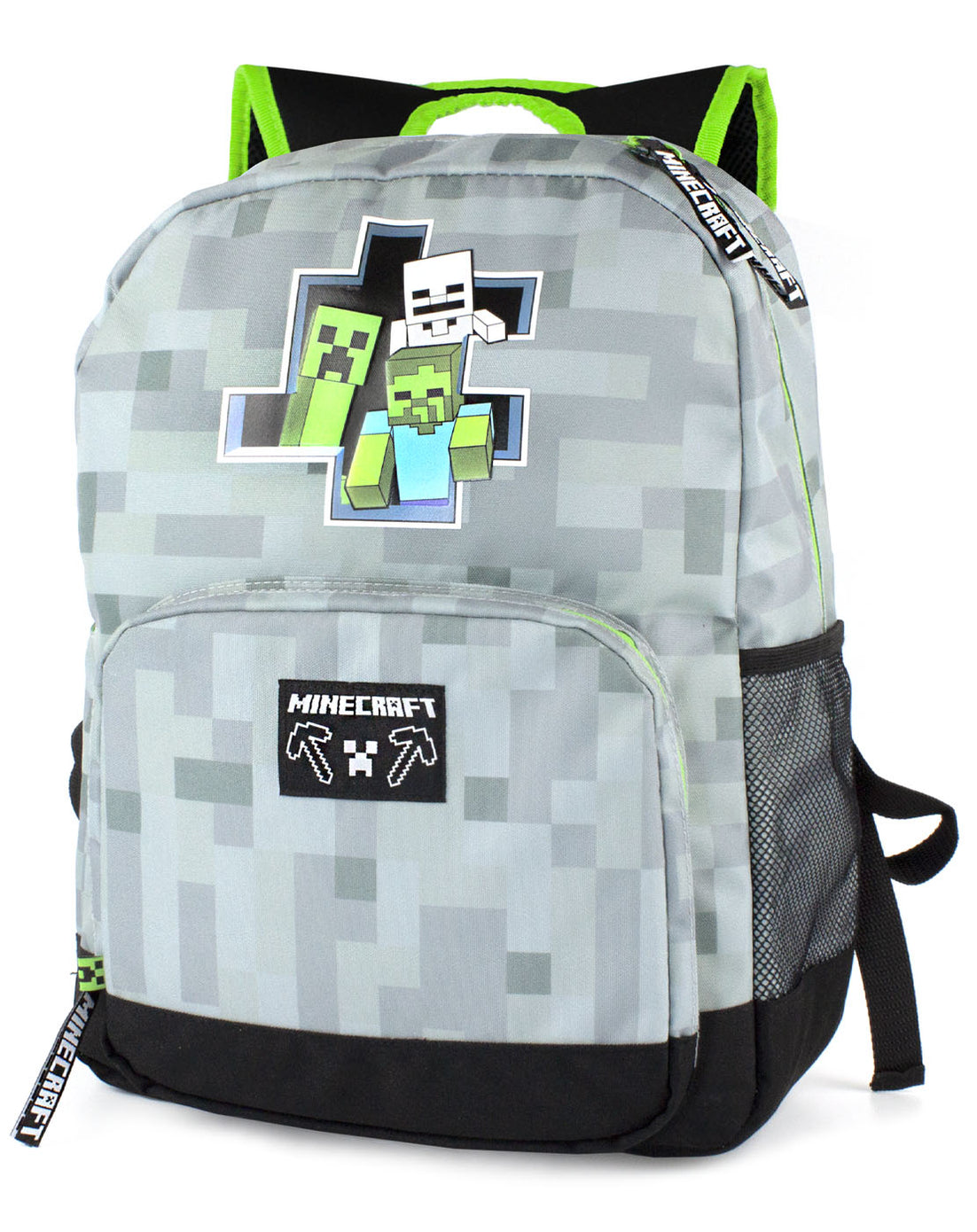Minecraft Creeper Zombie Skeleton Breakthrough Backpack - Grey ...