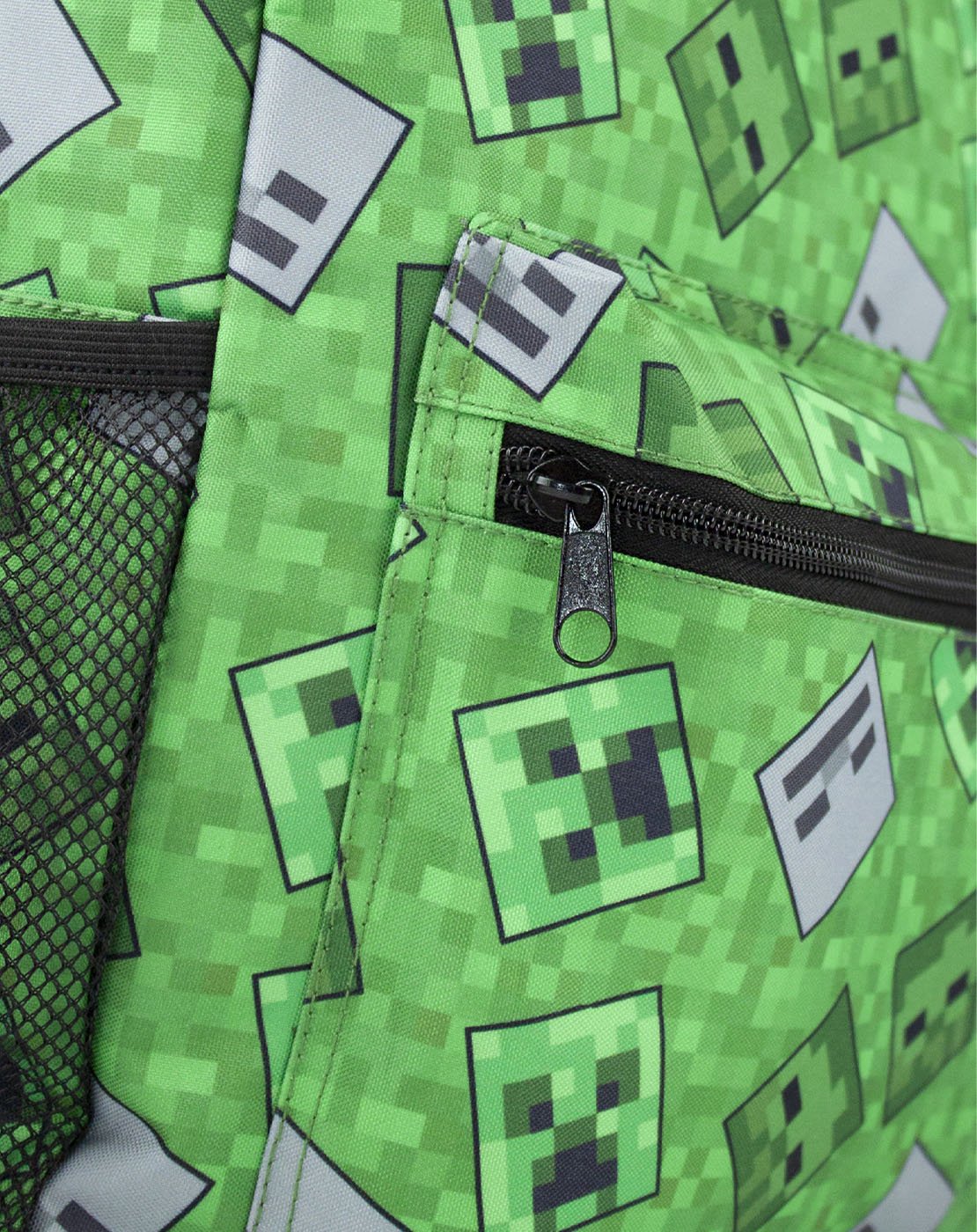 Minecraft Creeper 4 Piece Kids School Backpack Set - Green — Vanilla ...
