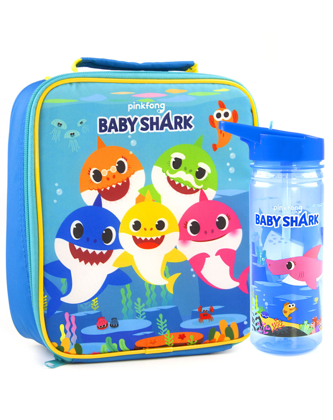 Pingfong Baby Shark Lunch Bag And Bottle Set - Blue — Vanilla Underground