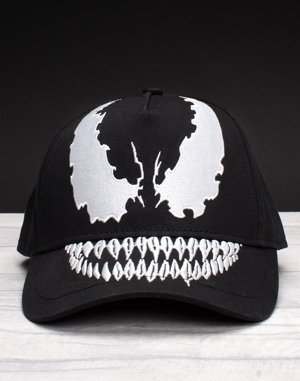 Marvel Venom Face Men's Cap Black — Vanilla Underground