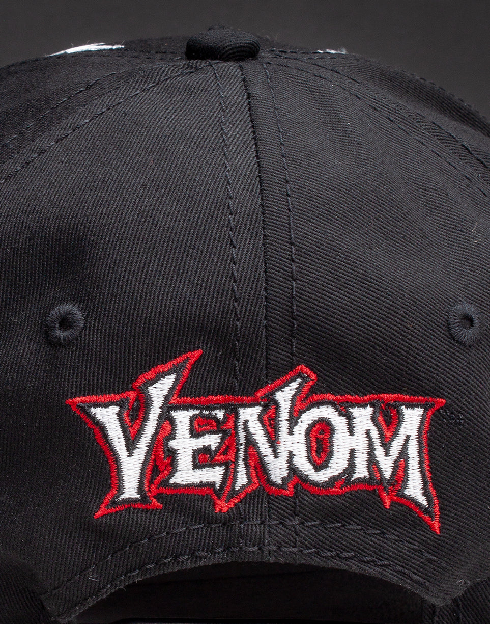 Marvel Venom Face Men's Cap Black — Vanilla Underground