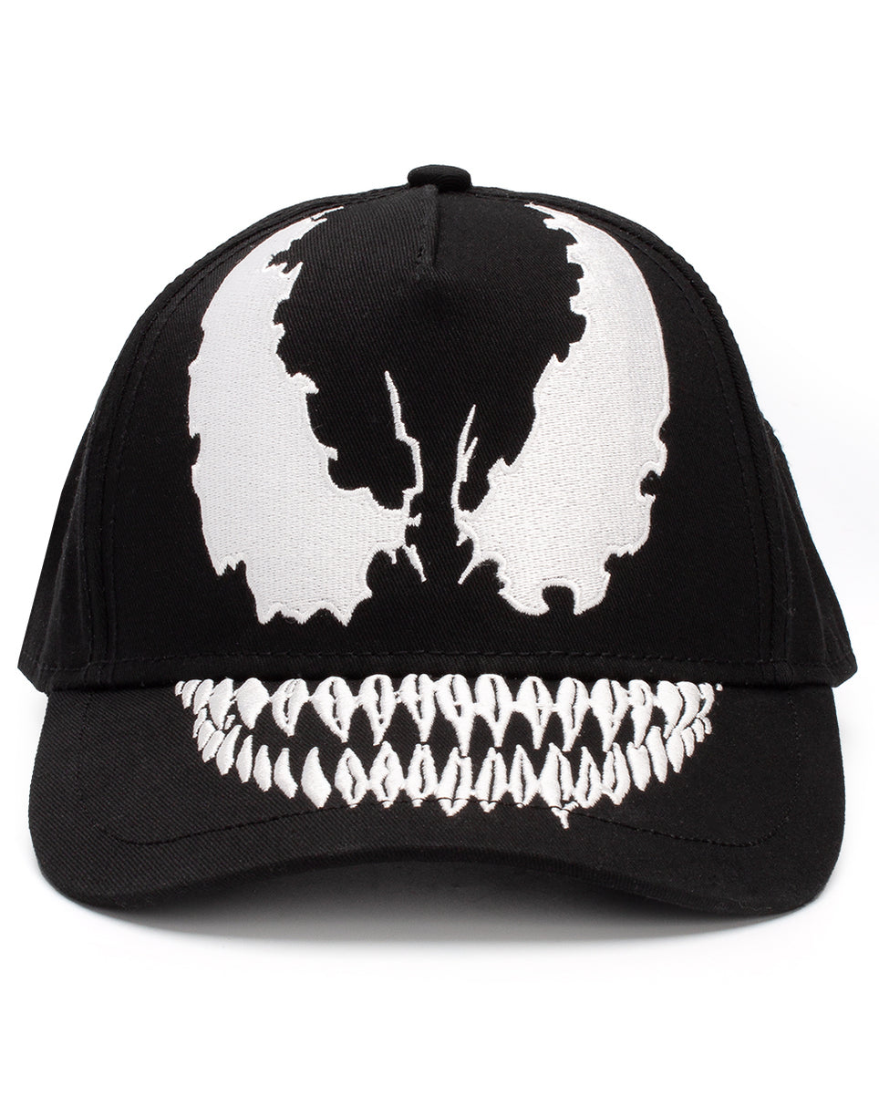 Marvel Venom Face Men's Cap Black — Vanilla Underground