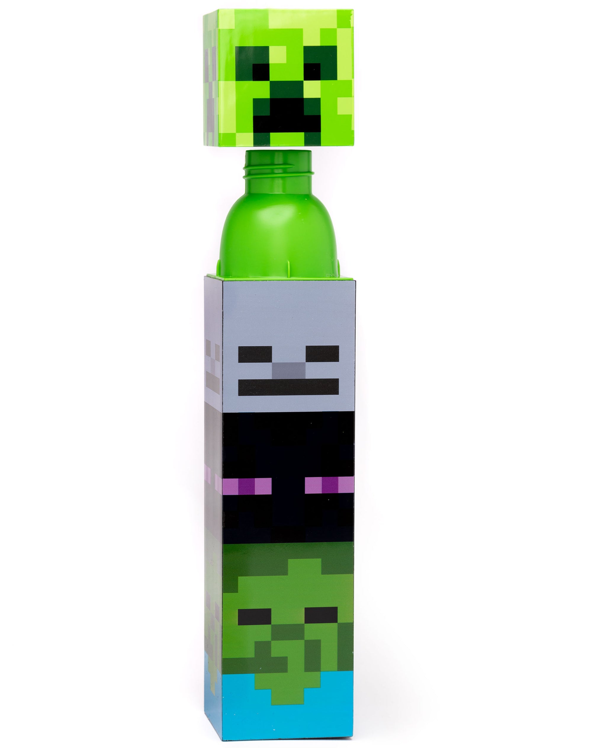 Minecraft Water Bottle For Kids Square Mobs 650ML - Green — Vanilla ...