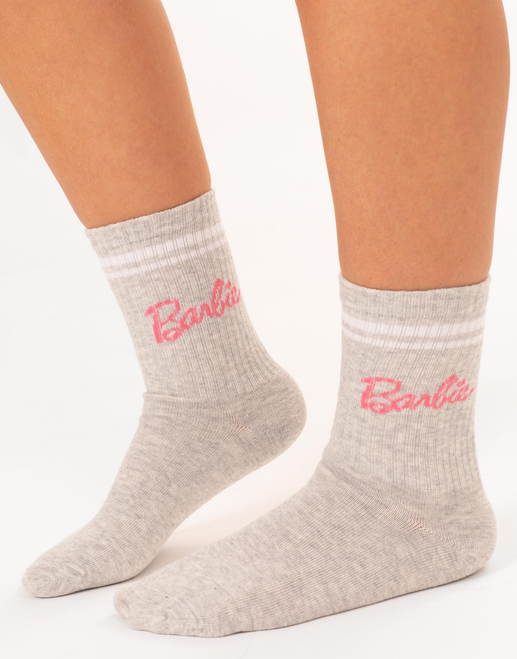 Barbie Ladies Crew Socks Assorted 3 Pack — Vanilla Underground