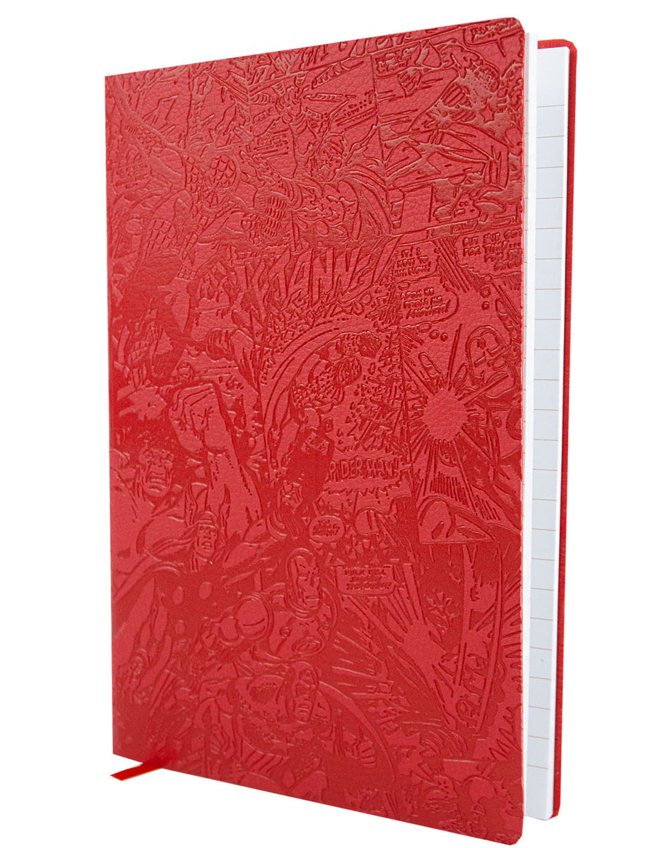Retro Marvel Comic Red Superhero Character Flexi Notebook — Vanilla ...