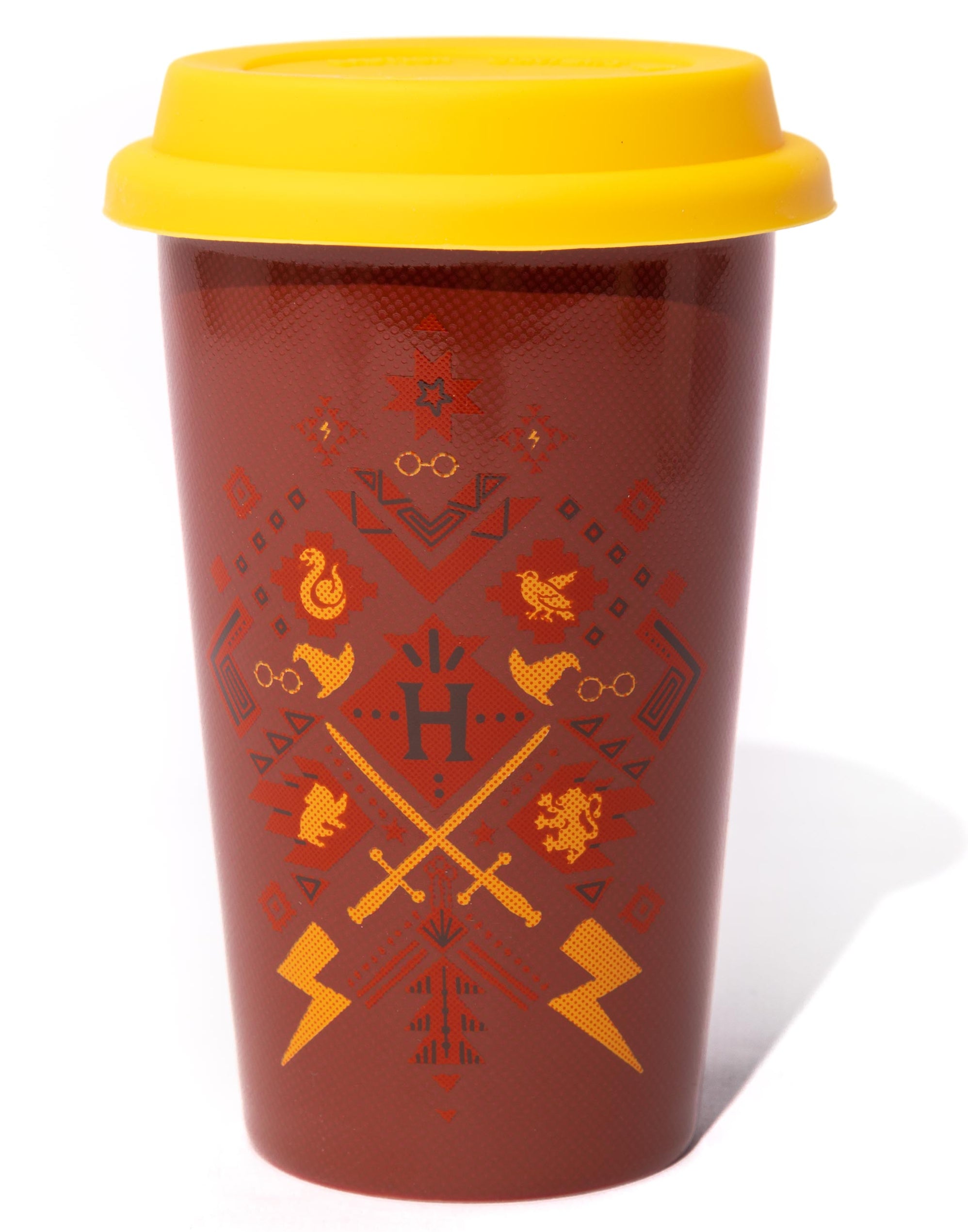 Harry Potter Hogwarts Aztec Jumper Ceramic Thermal Travel Mug — Vanilla ...