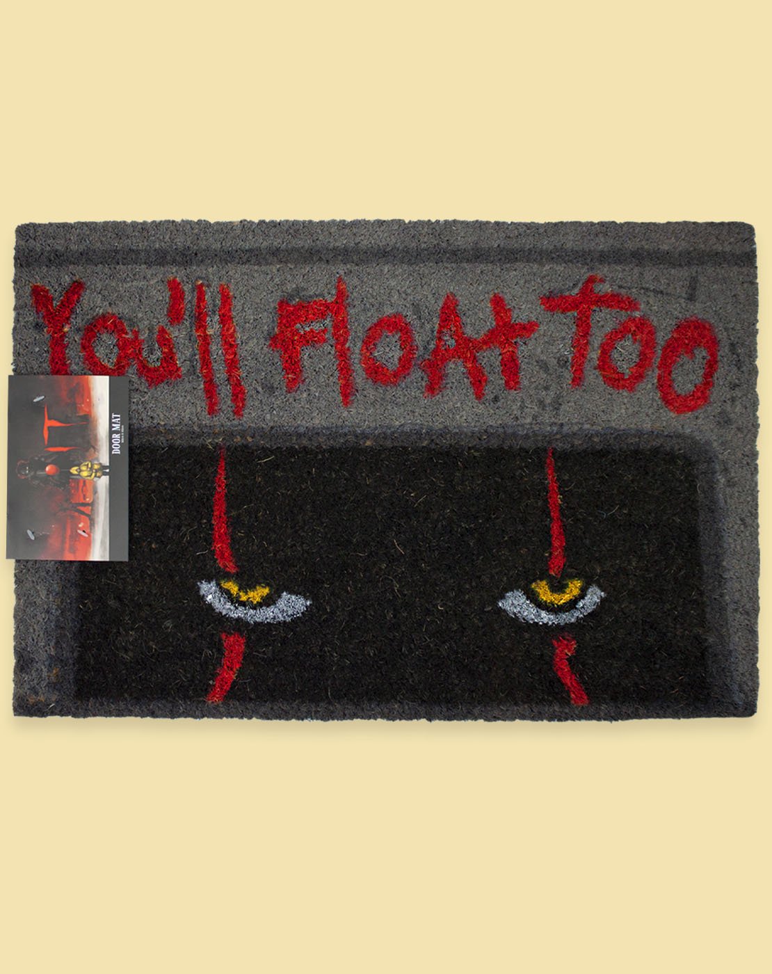 Stephen King's IT Pennywise the Clown "You'll Float Too" Door Mat ...