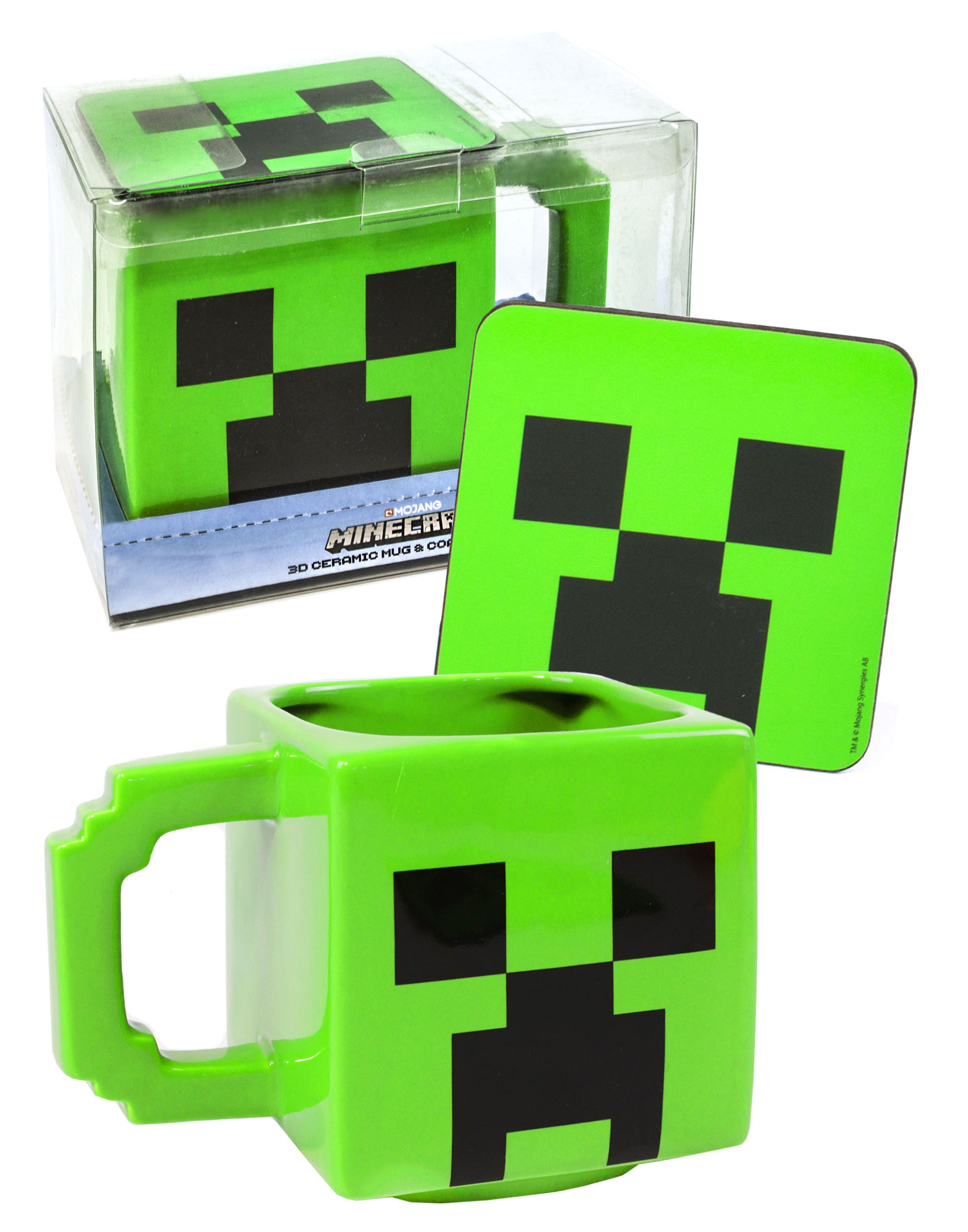 Minecraft Creeper Mug & Coaster Set — Vanilla Underground