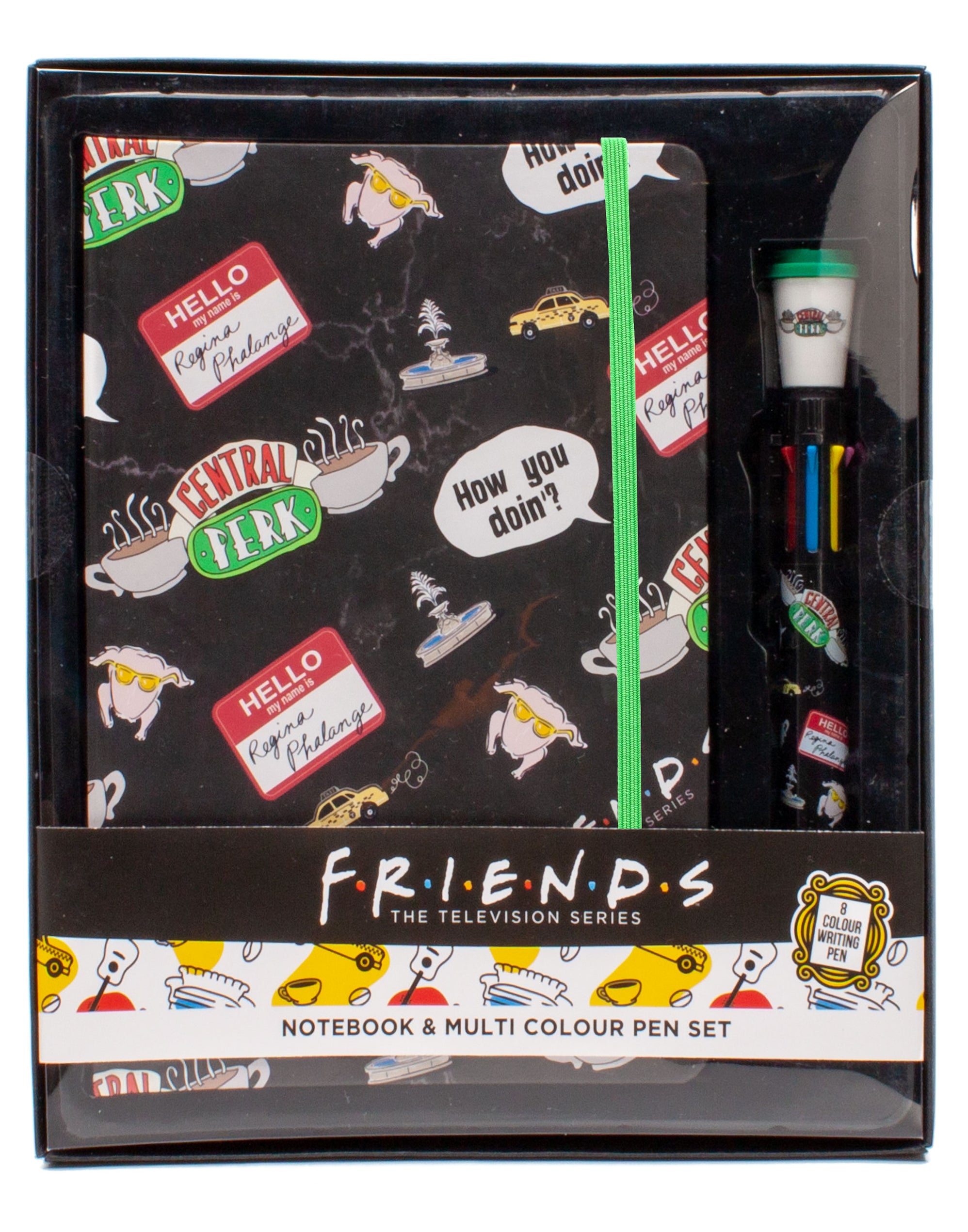 Friends Notebook and Multi-Colour Pen Stationery Set — Vanilla Underground
