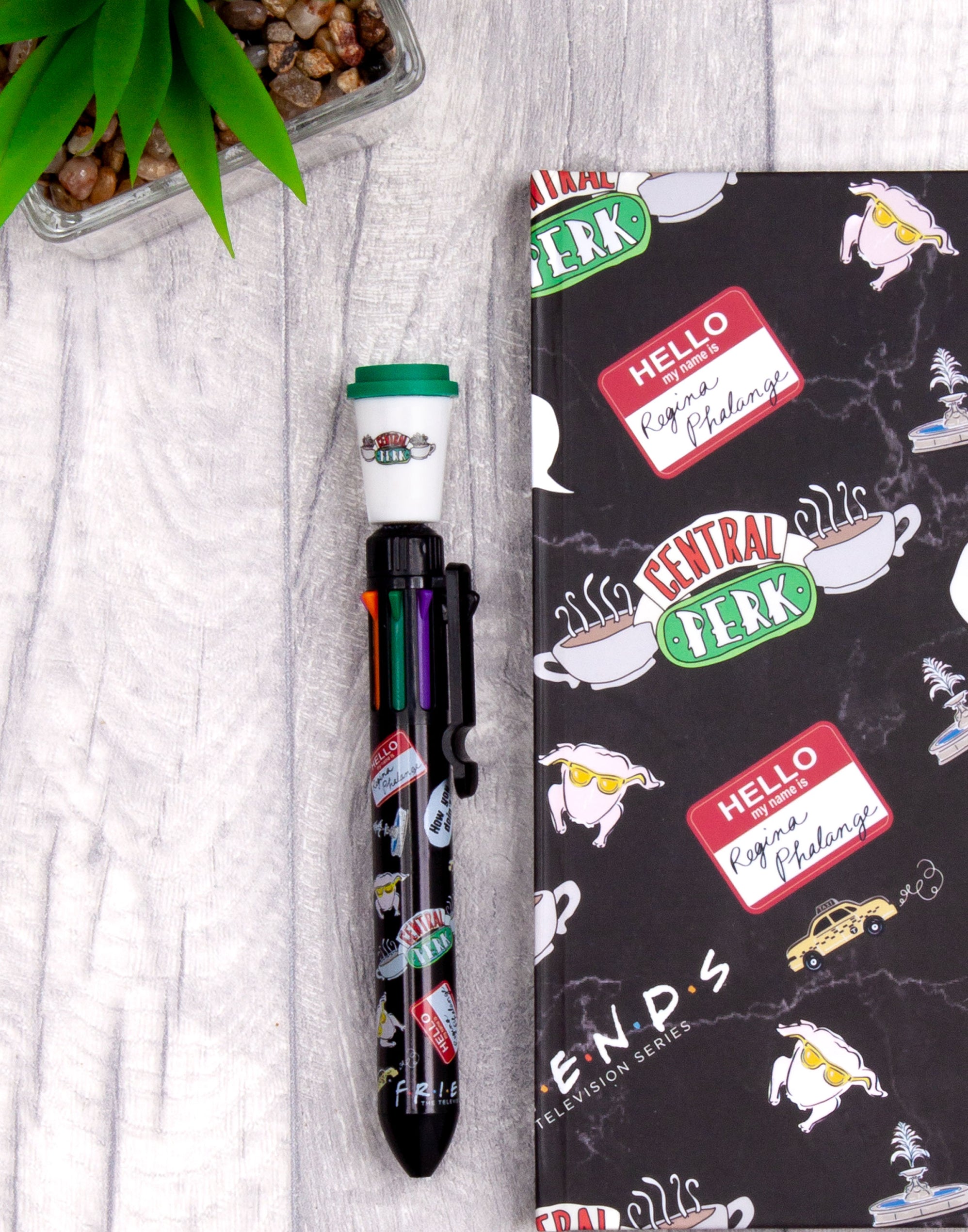 Friends Notebook and Multi-Colour Pen Stationery Set — Vanilla Underground