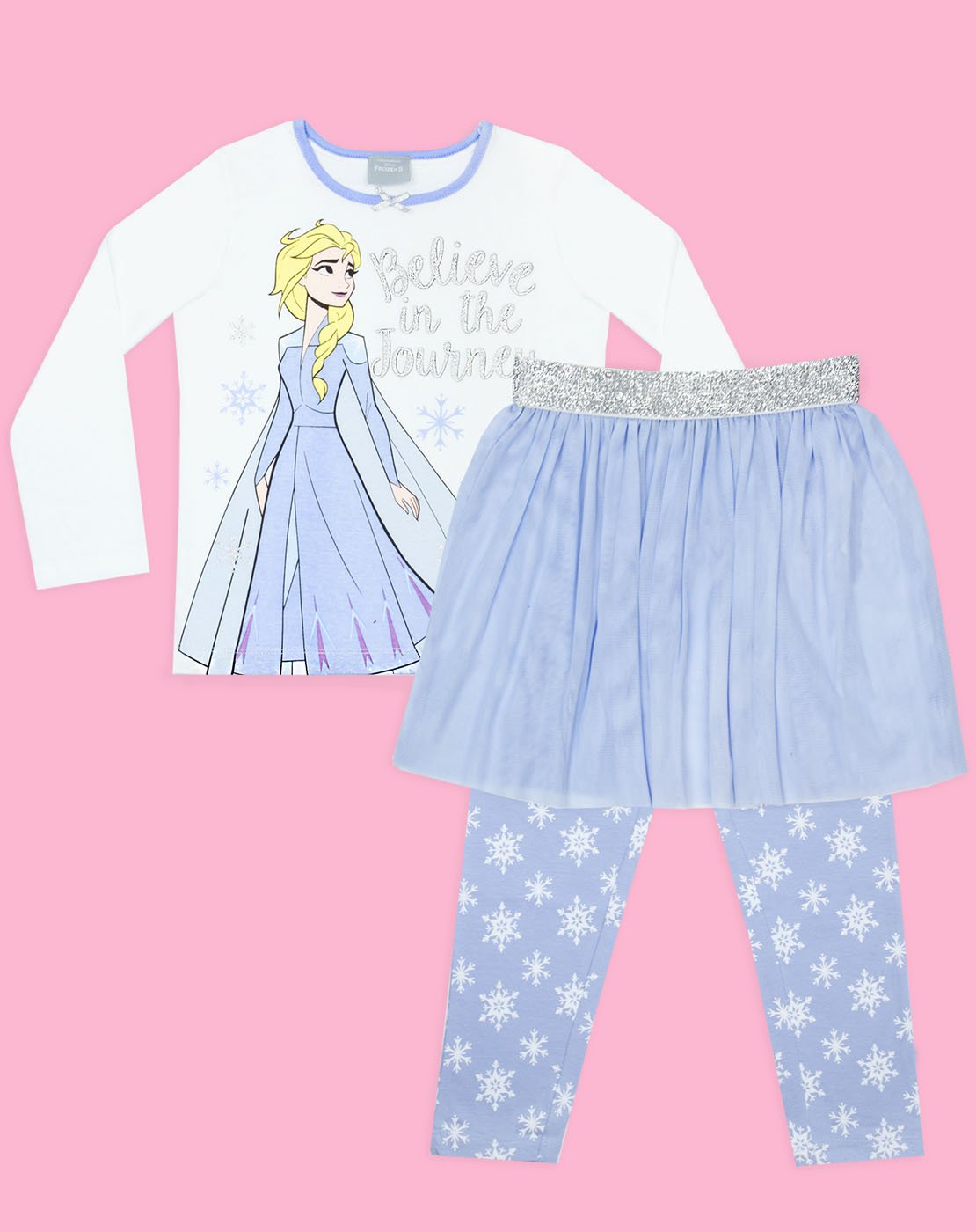 Disney Frozen 2 Girl’s “Believe in the Journey” Queen Elsa Pyjamas & T ...