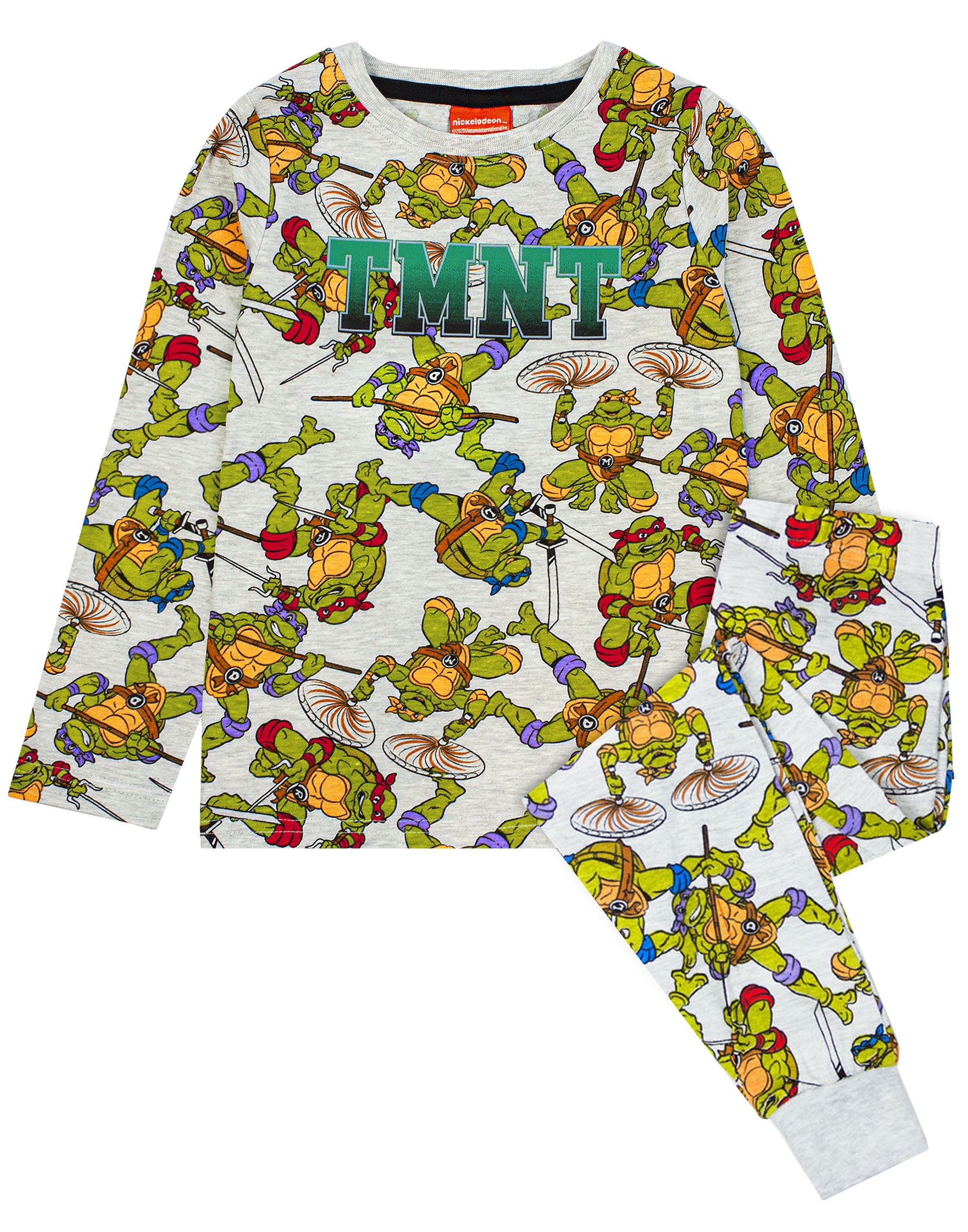 Teenage Mutant Ninja Turtles All Over Print Boy's Kids Pyjamas Set ...